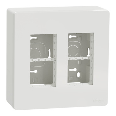 NU122418 - New Unica - workstation - surface - 2 x 4 modules - white ...