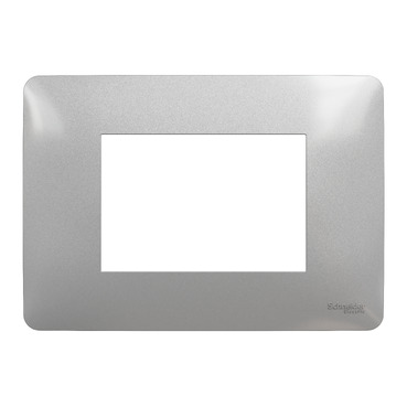 NU210330 - New Unica - cover frame - 1 gang - 3 modules - aluminium ...
