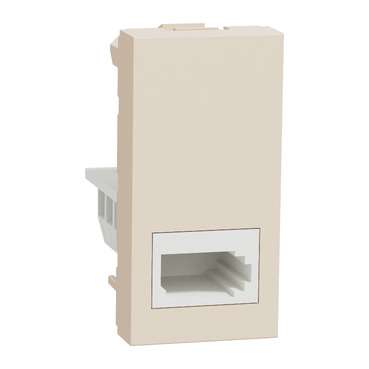 NU349944 - British telephone socket, New Unica, beige | Schneider Electric