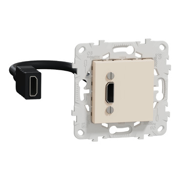 NU543044 - New Unica - HDMI connector prewired - with fixig frame - 2 ...