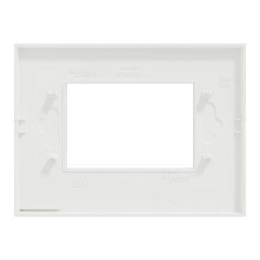 NU610389 - Cover frame, New Unica, 3 modules, translucide white ...