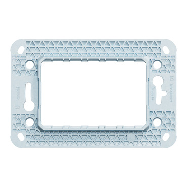 NU7103 - New Unica, fixing frame, zamak, 3 modules 1 gang | Schneider ...