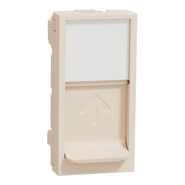 NU946044 - New Unica, RJ45 Cover for Keystone/Systimax, 1module, beige ...