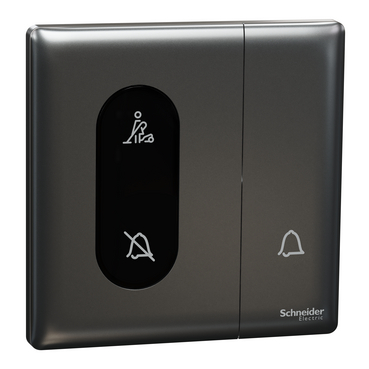 NUX31BPDM_DG - Bell press switch, Unica X, with DND and PCU symbol ...