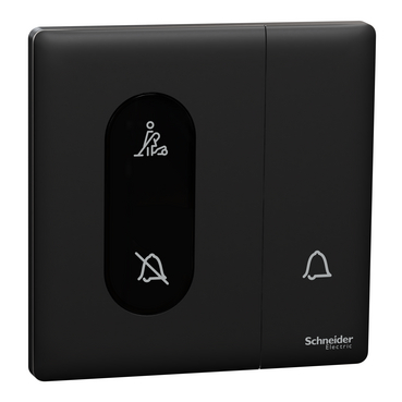 NUX31BPDM_JB - Bell press switch, Unica X, with DND and PCU symbol, jet ...