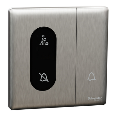 NUX31BPDM_SS - Bell press switch, Unica X, with DND and PCU symbol ...