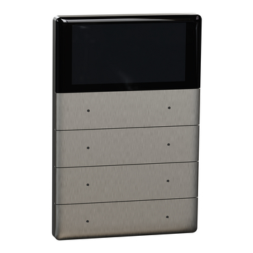 NUX6214_02_SS - Thermostat with push button, Unica KNX, 8 operating ...