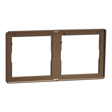 NUX_21_DB - Cover frame, Unica X, 2 gangs, matt, dark bronze ...