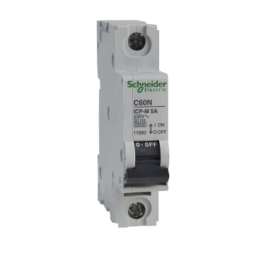 11890 - ICP-M C60N circuit breaker 1P - 5A - 6000 A - 230/400 V ...