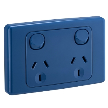 2025-DB - Twin Switch Socket Outlet, 2000 Series, 250V, 10A | Schneider ...