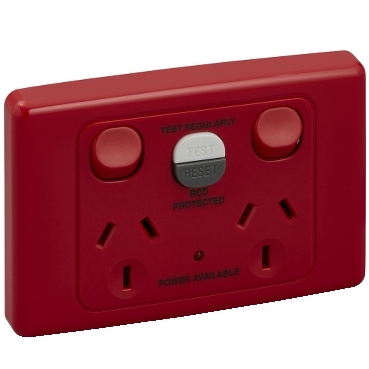 2025RC10-RD - RCD Protected Twin Switch Socket Outlet, 2000 Series ...
