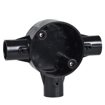 20CJB5B - 3-way tee box - for 20 mm conduit - black | Schneider Electric UK
