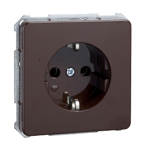 235002 - Steckdose 16A FASHION/RIVA/SCALA Schraubklemme braun ...