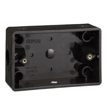 238-BK - Mounting Box, Clipsal - Mounting Accessories, with 20 mm End ...