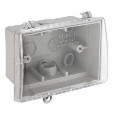 255-GY - Weather protective box with clear lid and locking provision ...