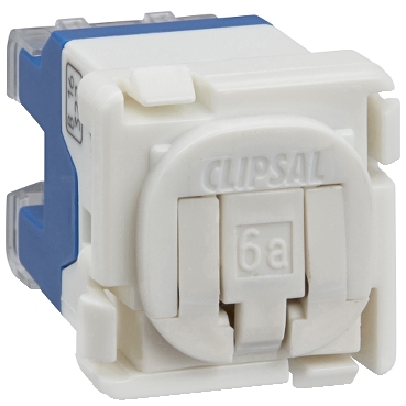 30RJ45SMA6AS-WE - Modular Socket, Clipsal Actassi, Cat6A RJ45 Shutt ...