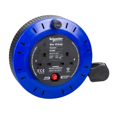 4510090 - Thorsman - cable reel - cassette - 10A 230V- 2 sockets - 10m ...