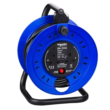 4510092 - Thorsman - cable reel - open - 13A 230V - 2 sockets - 25m ...