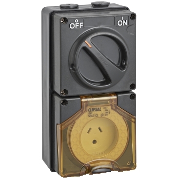 56C310L-WW - Switched Socket Outlet, Clipsal - 56 Series, 250V, 10A, 2 ...