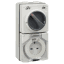 56C313-GY - Switched Socket, Clipsal - 56 Series, Surface Ip56 3 PIN ...