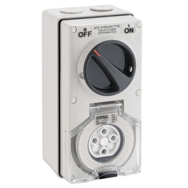 56CVI420-GY - Switched Socket, Clipsal - 56 Series, Interlocked ...