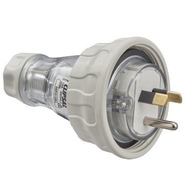 56P310SL-GY - Plug Top, Clipsal - 56 Series, Straight, 3 PIN, 10A, 250V ...