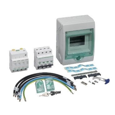 PRD3PN40 - Acti 9 surge arrester kit 40kA withdrawable 3P+N | Schneider ...