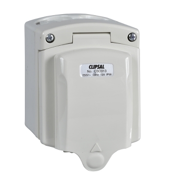 CSO313 - 13A 250V Surface Mount Single Gang Socket Outlet IP56 ...