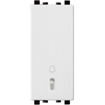IN8405 - Switch, ZENcelo, 1-way, 6A, full-flat bell module, white ...