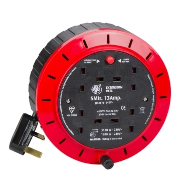 JJR4513 - Thorsman - 5m 13A 4 socket cassette cable reel | Schneider ...