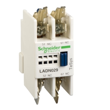 LADN029 - Auxiliary contact block, TeSys Deca, 2NC, front mounting ...