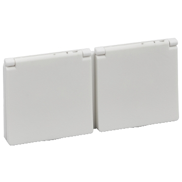 MM10SW-34-WE - Socket Fascia Assembly, OptiLine, Twin, with Dust Cover ...