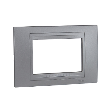 MGU4.103.60 - Unica Allegro - cover frame - 3 modules - dull silver ...