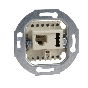 MTN465707 - Combination socket-outlet RJ45/TAE (Cat 3), white ...
