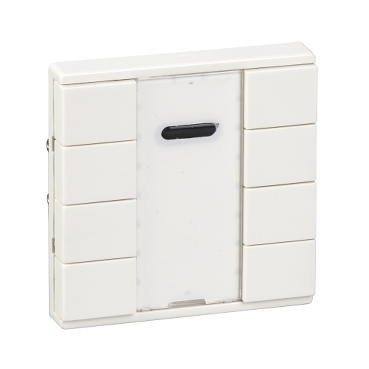 MTN627919 - Push-button, 4-gang plus with IR receiver, polar white ...
