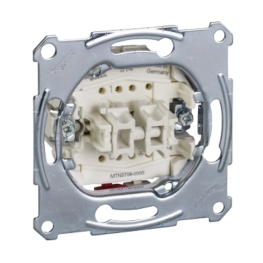 MTN3708-0000 - 2 Switch, Merten inserts, mechanism, 1-pole 1/2-way ...