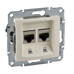 SDN5000147 - Sedna - double data outlet - RJ45 cat.6 STP without frame ...