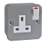 GMC131SS - "Exclusive Metal clad - switched socket - 13 A - 230 V - 1 ...
