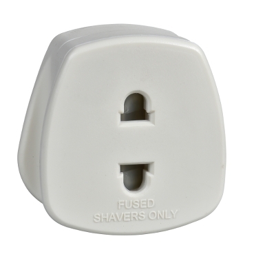 GADAPTSVR - Exclusive Square edge white moulded - adaptor - 230 V ...