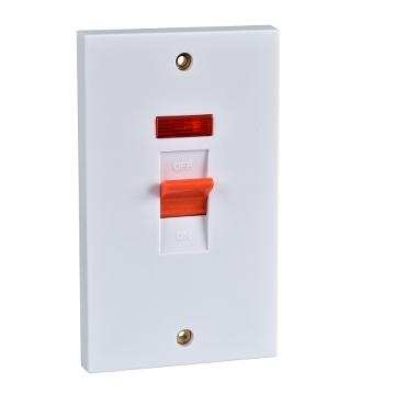 GCKRN50A2G - Exclusive - 2-pole switch with indicator lamp - 2 gangs ...
