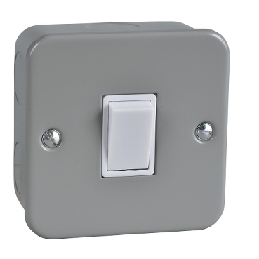 GMC1012 - "Exclusive - 2-way plate switch - 1 gang - 10 AX - grey ...
