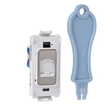 GUGRJ45WSS - Ultimate - RJ45 socket Grid system - 1 module - stainless ...