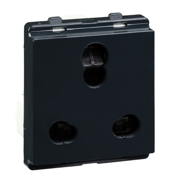 P2106_DG - 10A/16A 3pin socket with shutter,Dark Grey | Schneider ...