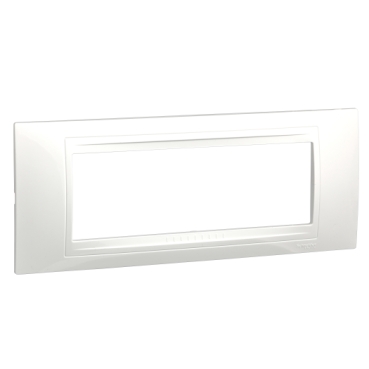 MGU4.106.18 - Placa modular Unica Plus 6 módulos tecnopolimero -Blanco ...