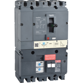 LV525402 - circuit breaker EasyPact Vigi CVS250F, 36 kA at 415 VAC, 200 ...