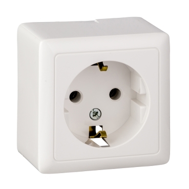 RA16-133-B - socket Outlet Hit with grounding external 250V 16A white ...