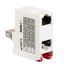 VDI9874 - DOUBLEUR 18MM 2 RJ45 - Professionnels | Schneider Electric France