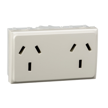 WDA104133 - TOMA DOBLE PURO C/TIERRA 10A-250V MARFIL | Schneider ...