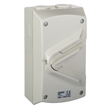 WHB340RG - 35A 440V Surface Mount Triple Pole Isolating Switch IP56 ...
