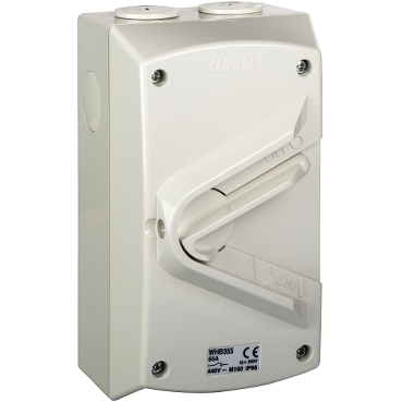 WHB355RG - 55A 440V Surface Mount Triple Pole Isolating Switch IP56 | Schneider Electric Ireland
